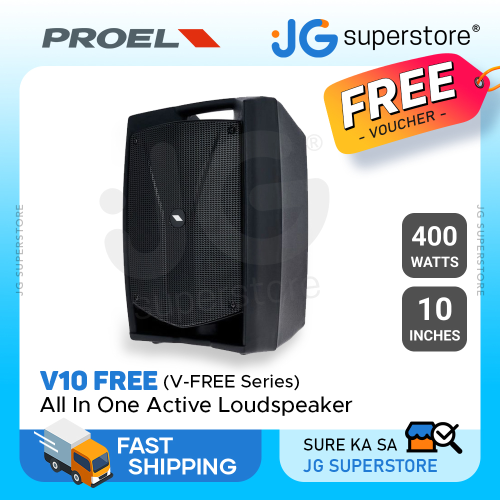 PROEL V10 FREE 10" 400W Portable All-in One Battery Powered Active ...