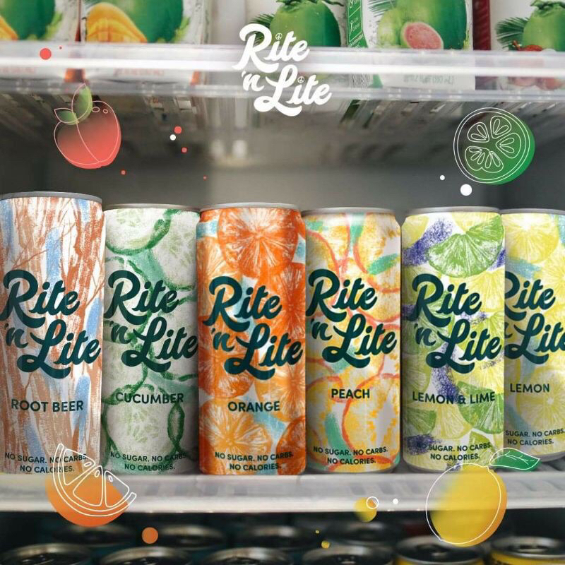 Rite 'n Lite Keto & Low Carb Carbonated Drink Guilt-Free (Zero Calories ...