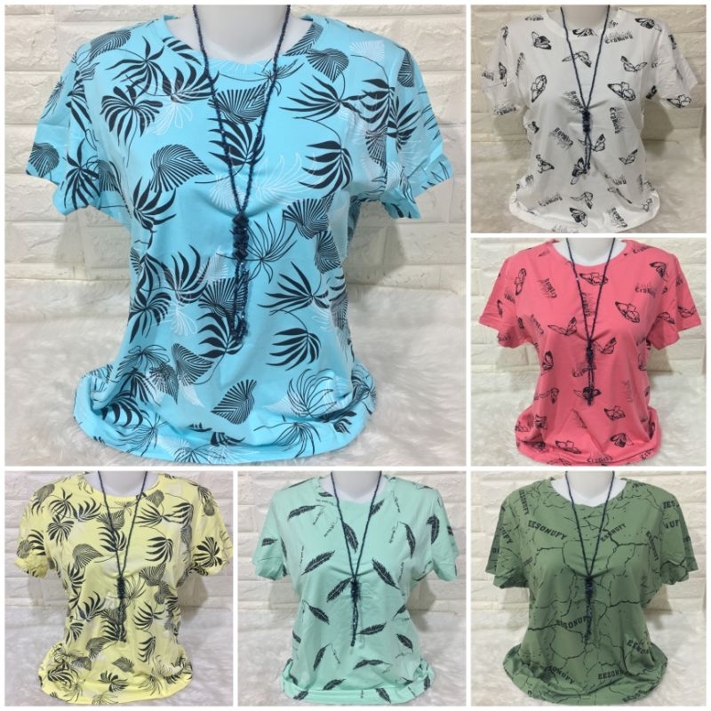 Women's New Cotton Printed Tops | Shopee Philippines