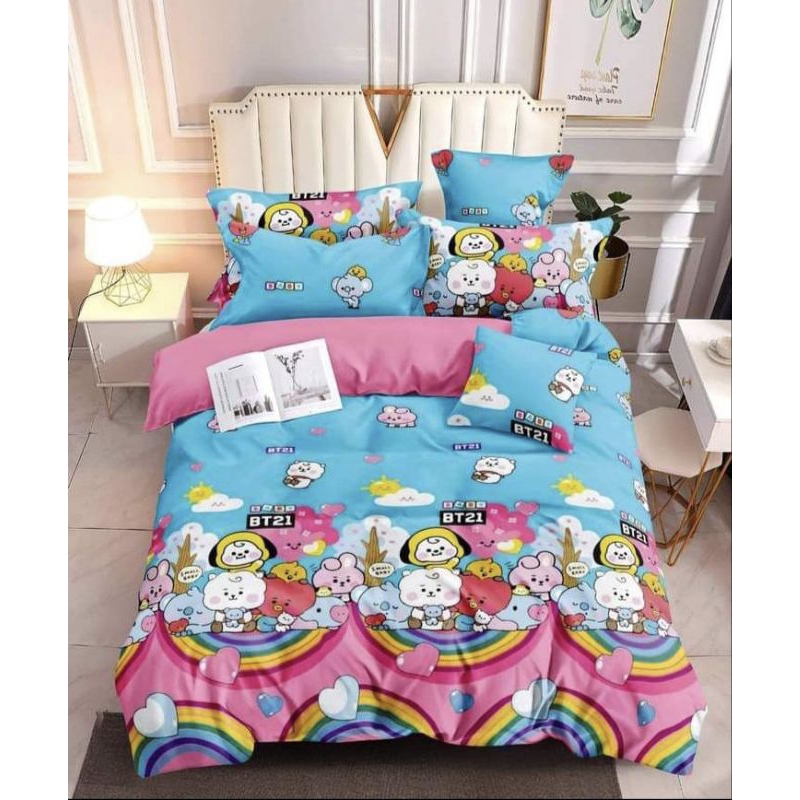 BTS(3IN1 CANADIAN BEDSHEET ) | Shopee Philippines
