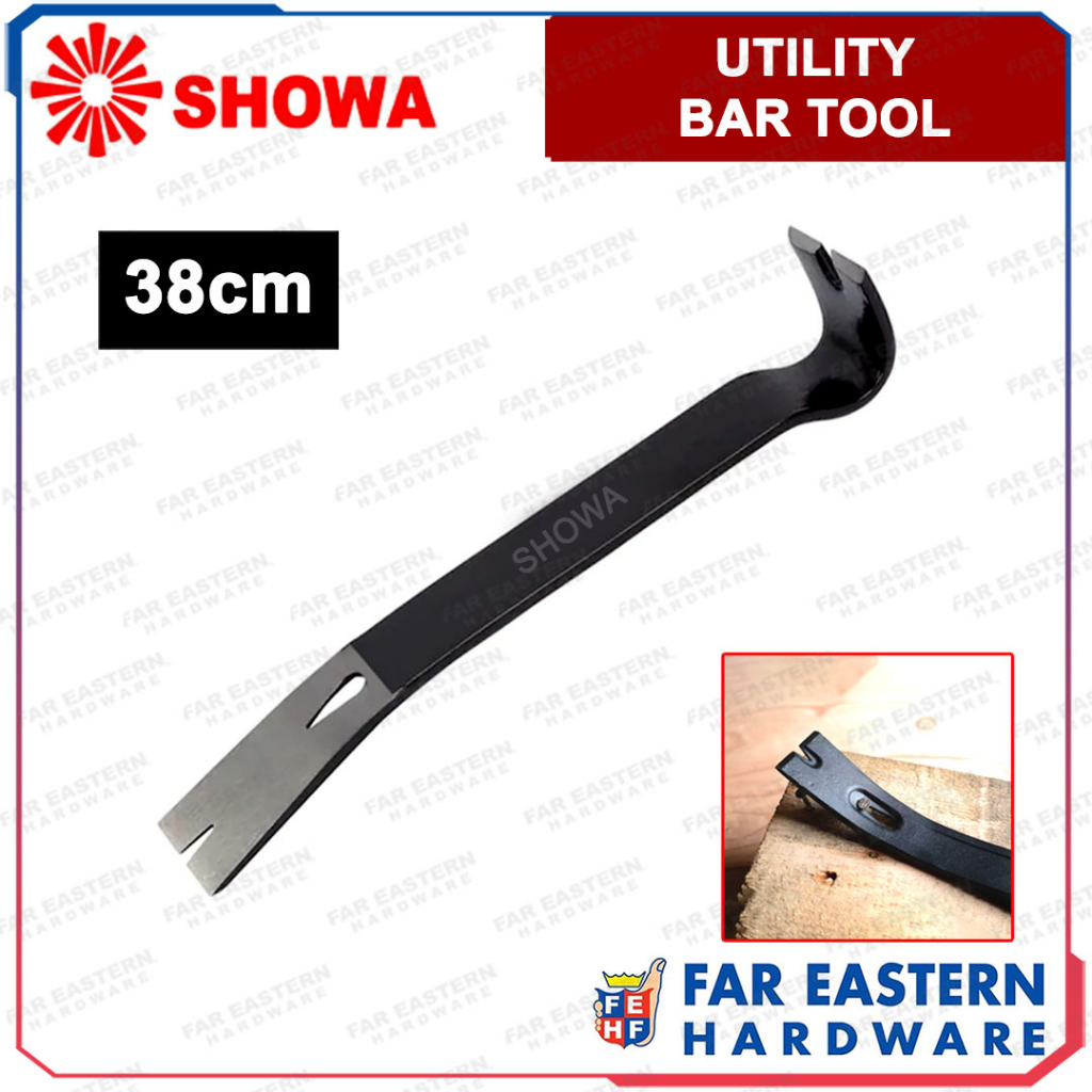 SHOWA Utility Bar Tool Wrecking Prybar 35cm | Shopee Philippines