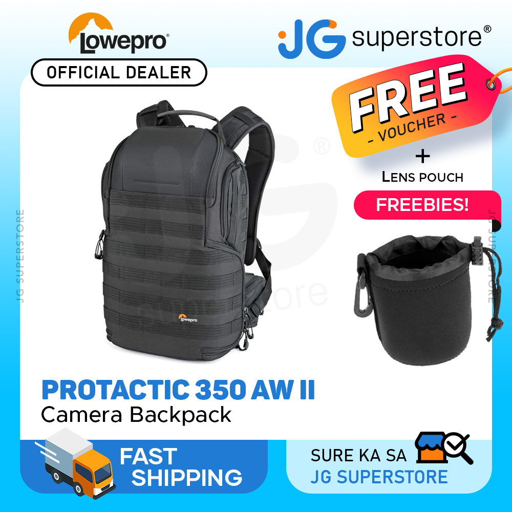Lowepro ProTactic 350 AW II Camera and Laptop Backpack Bag (Black) | JG ...
