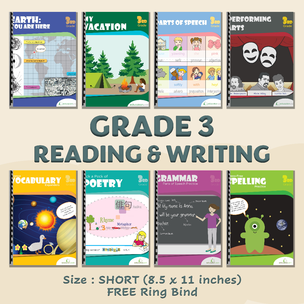 GRADE 3 READING & WRITING (Worksheets / Workbooks) | Shopee Philippines