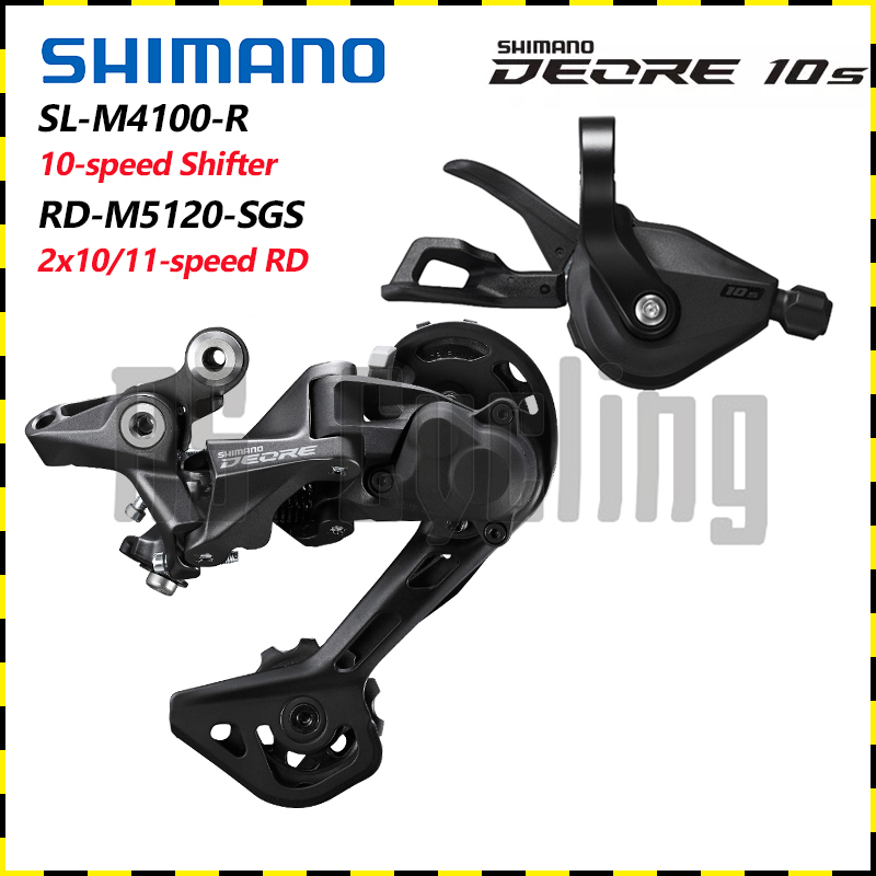Shimano Deore SL-M4100 Shifter Lever 10 Speed Groupset MTB Bike RD-M4120 Rear Derailleur M4100 ...