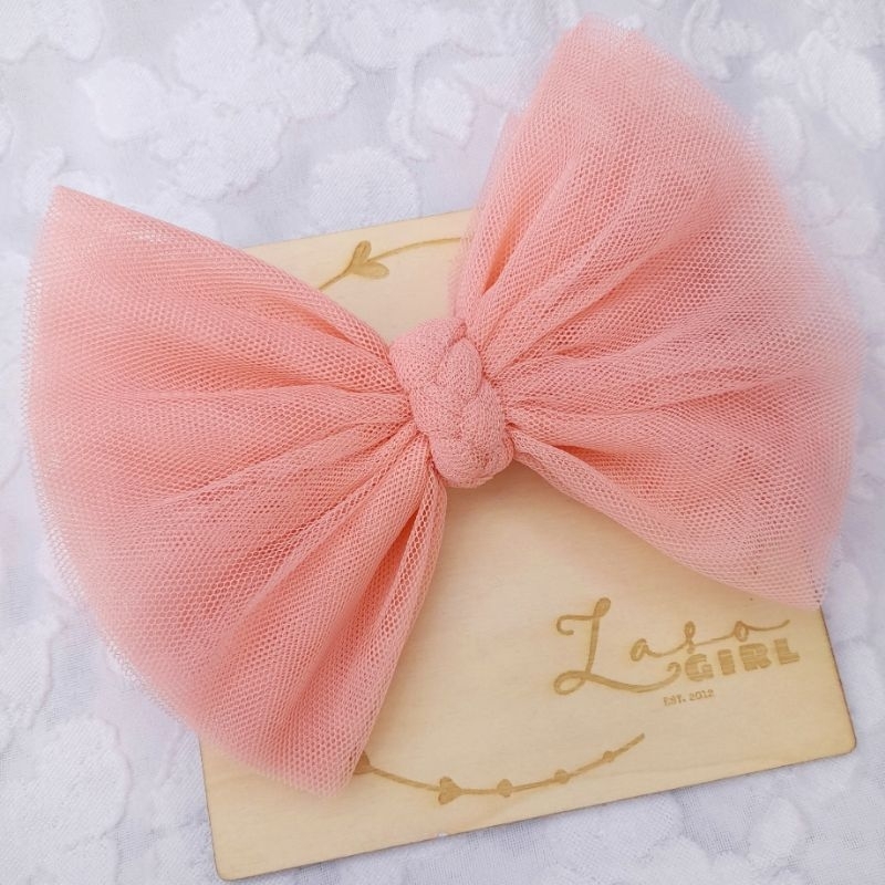 Yuki Tulle Hair Bow in Clip - Laso Girl Tulle Ribbon Collection ...