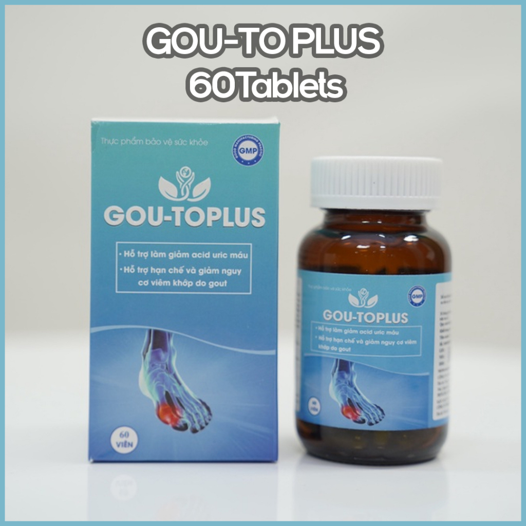GOU-TOPLUS Japan 60 Capsule for 1Bottle Treatment for Gout, Arthritis ...