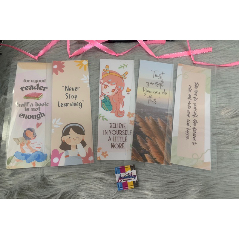 Laminated bookmarks (cute, verse and etc) | Shopee Philippines
