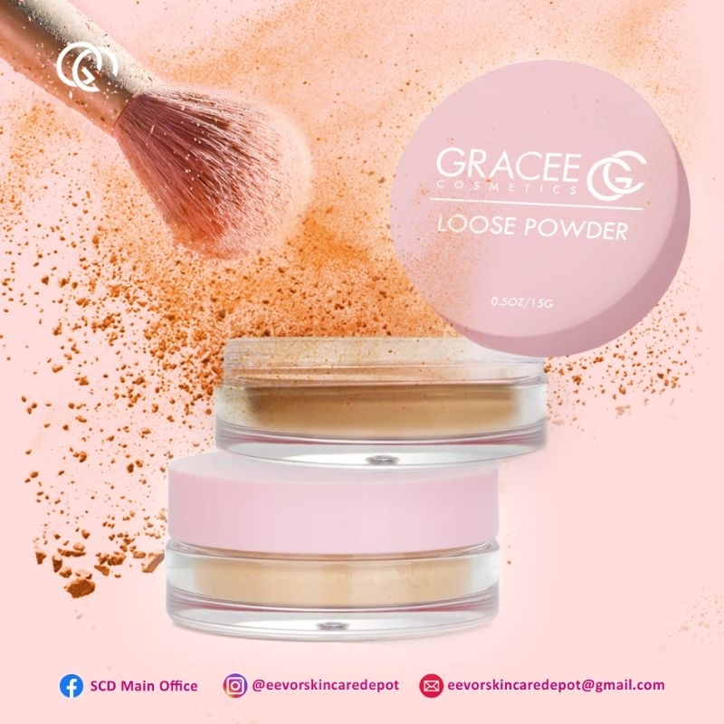 Loose Powder Face Powder Matte Finish Oil-Control Long-lasting Smooth 2 ...