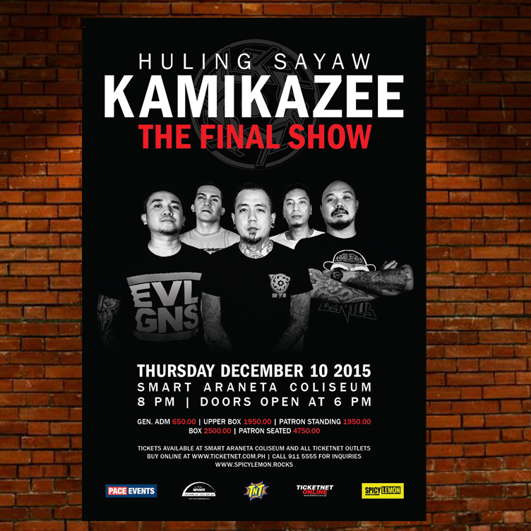 Huling Sayaw Kamikazee the Final Show Concer Poster Posters Home Wall ...