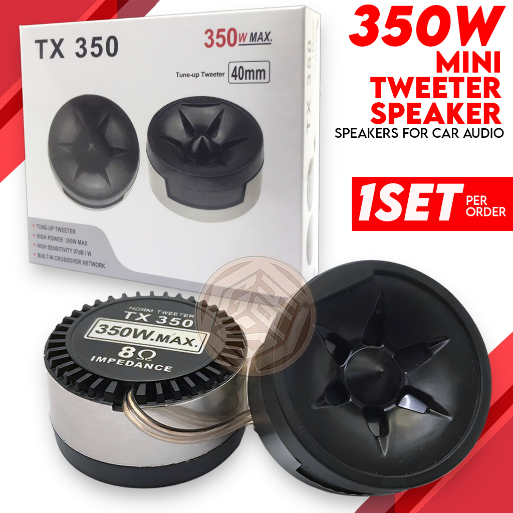 Universal 350W High Efficiency Car Audio Mini Tweeter Speaker (1 SET ...