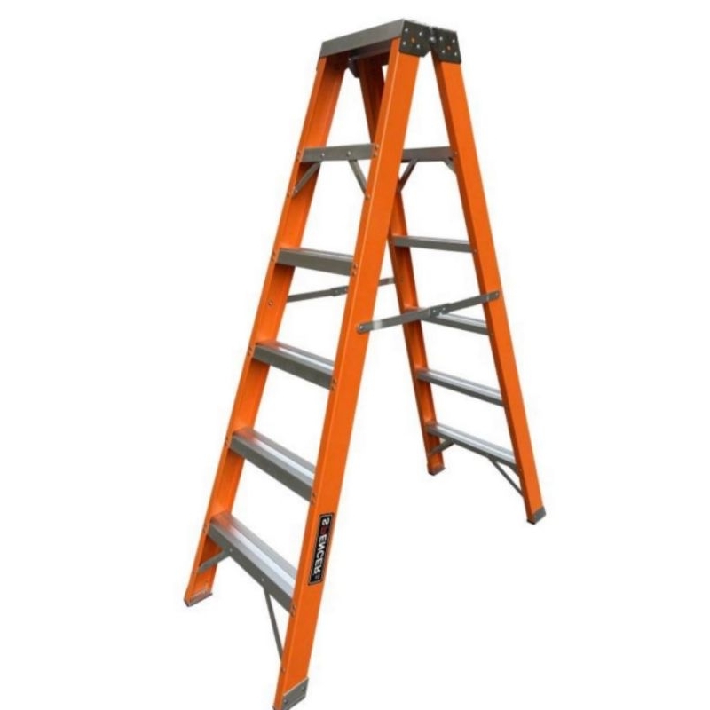 SPENCER USA HEAVY DUTY DOUBLE SIDED TYPE A FIBERGLASS LADDER 6 FT/ 8 FT ...