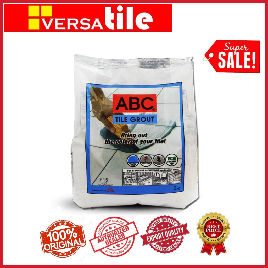 ABC Tile Grout Original 2kg, Tile Gap Filler (Many Colors Available ...