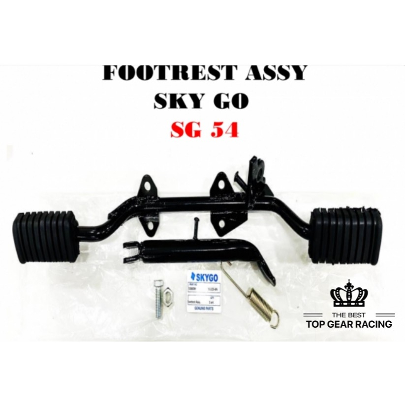 SKYGO FRONT FOOTREST ASSY WITH SIDE STAND SG125 150 TMX155 EURO 125 ...