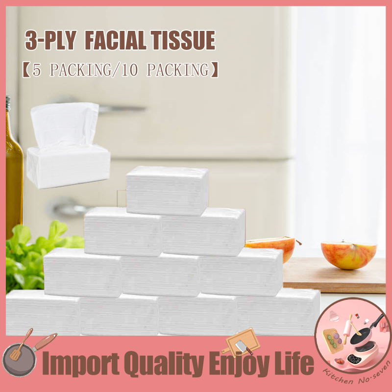 10 Packing Facial Tissue order Tissue 3-Ply Facial Tissue Wood Pulp ...