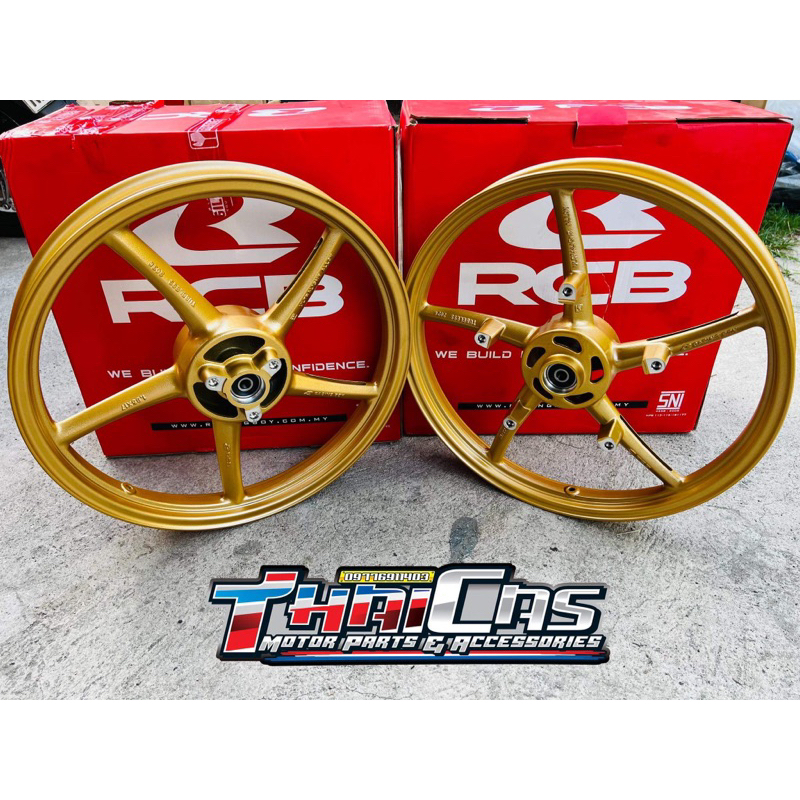 RCB 5spokes Mags For Raider150 Carb & Fi 1.6 1.85 17’ (Free Sealants ...