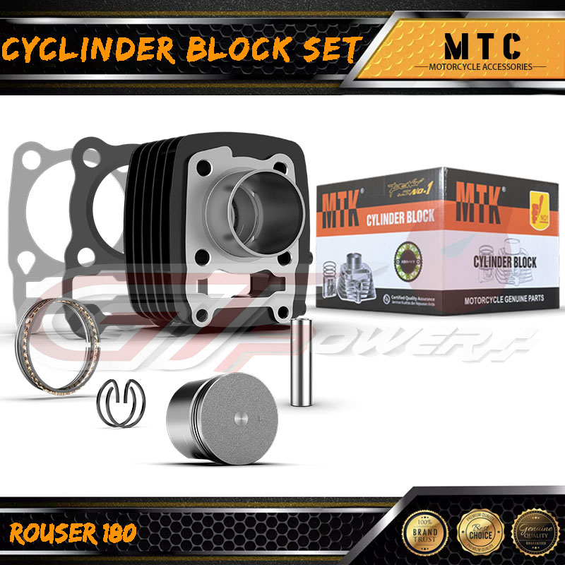 MTK Cylinder Block Set ROUSER180 STD Φ63.5MM | Shopee Philippines