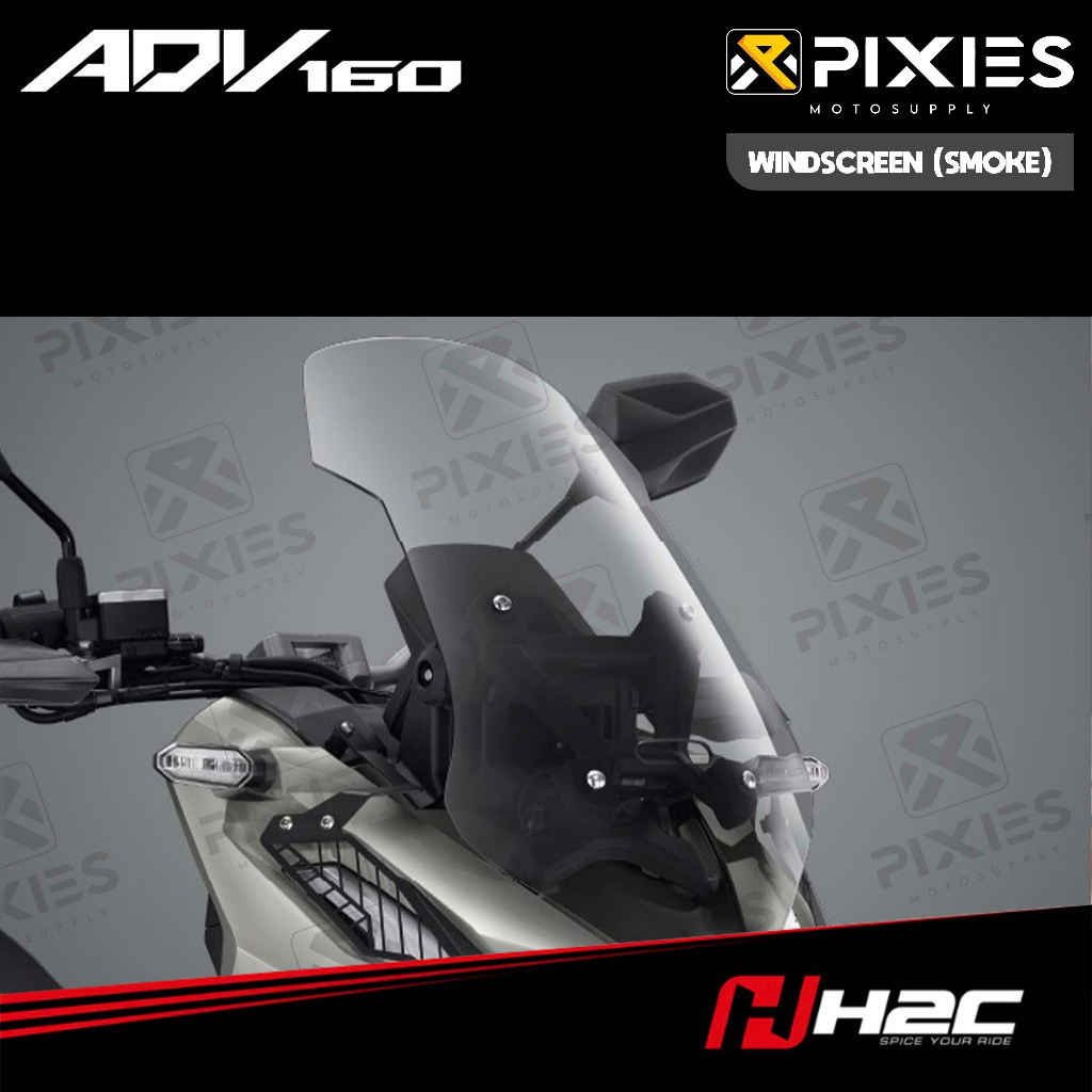 H2C SMOKED WINDSHIELD for HONDA ADV 160 | Shopee Philippines