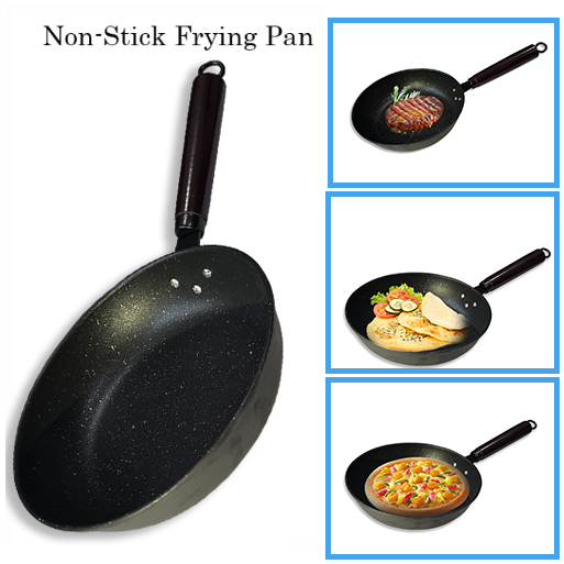 Medical Stone Pan Set Japanese Style Forged Aluminum Non-stick 26cm ...