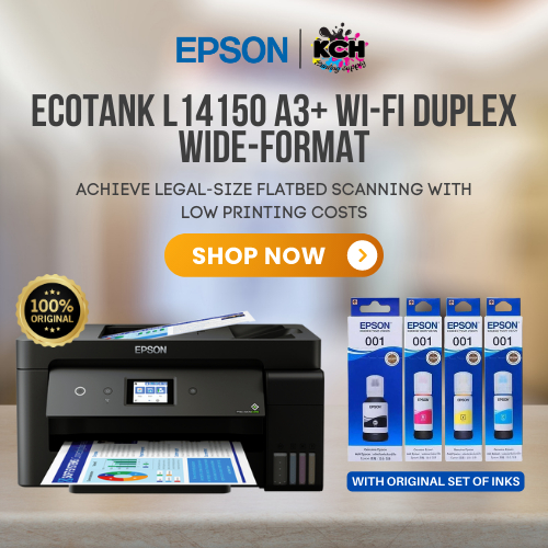 Epson L14150 A3+ Wifi Duplex PRINT/SCAN/COPY/ADF with Original Set of ...
