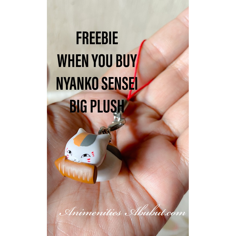 Nyanko Sensei Cat eating dango big stufftoy approximately 12 inches ...
