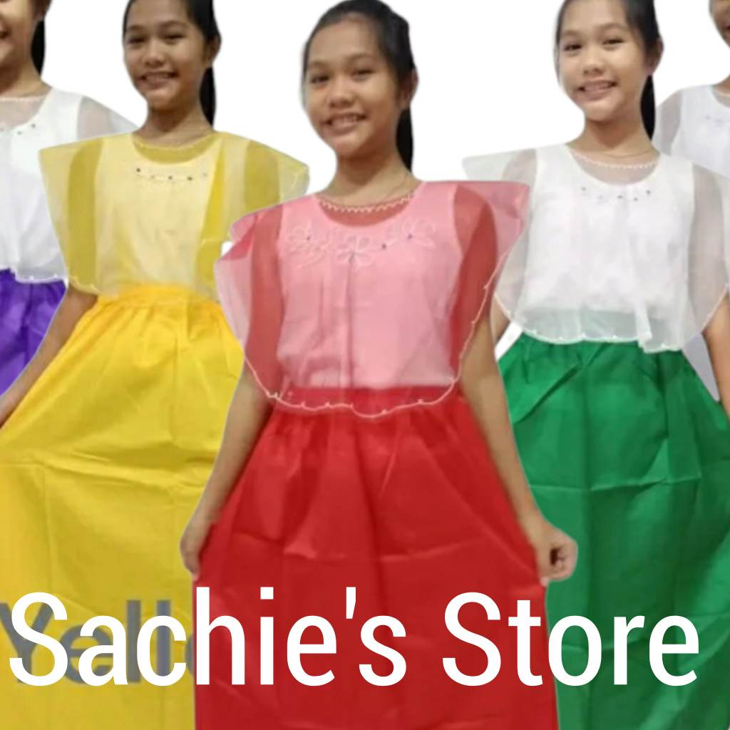 Kimona Nylon and Plain Saya (Filipiniana | Maria Clara | Buwan ng Wika ...