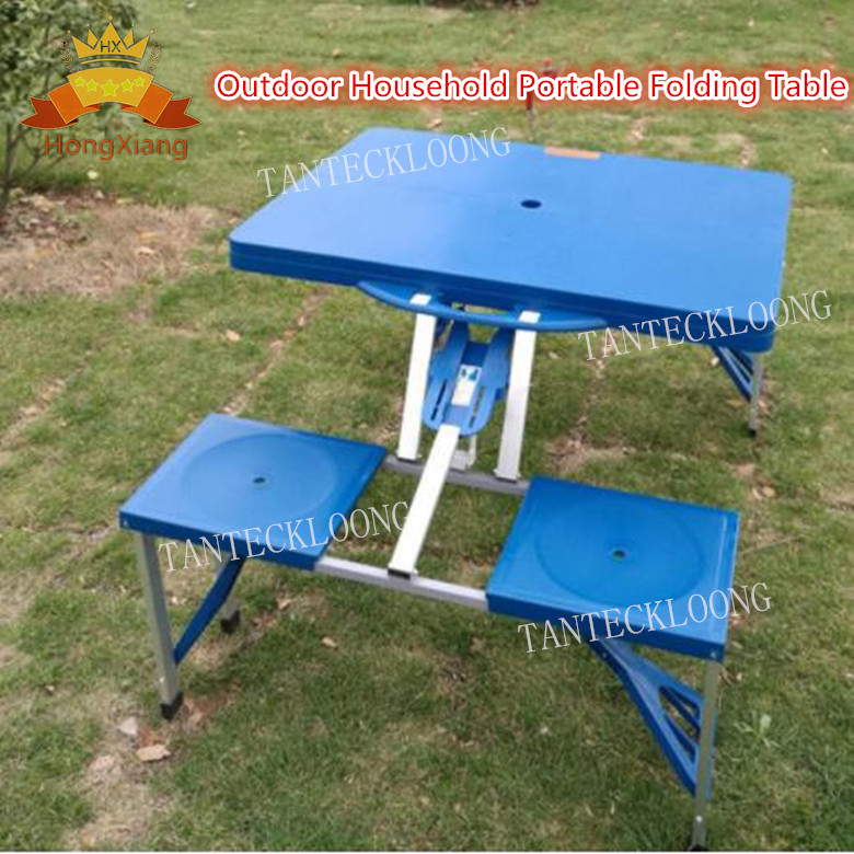 Practical table folding table outdoor household portable picnic table ...