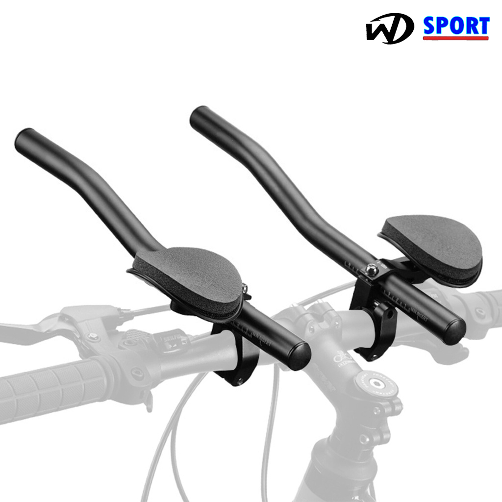 WD Aluminum alloy 340mm aero rest handle bike cycling rest handle bar ...