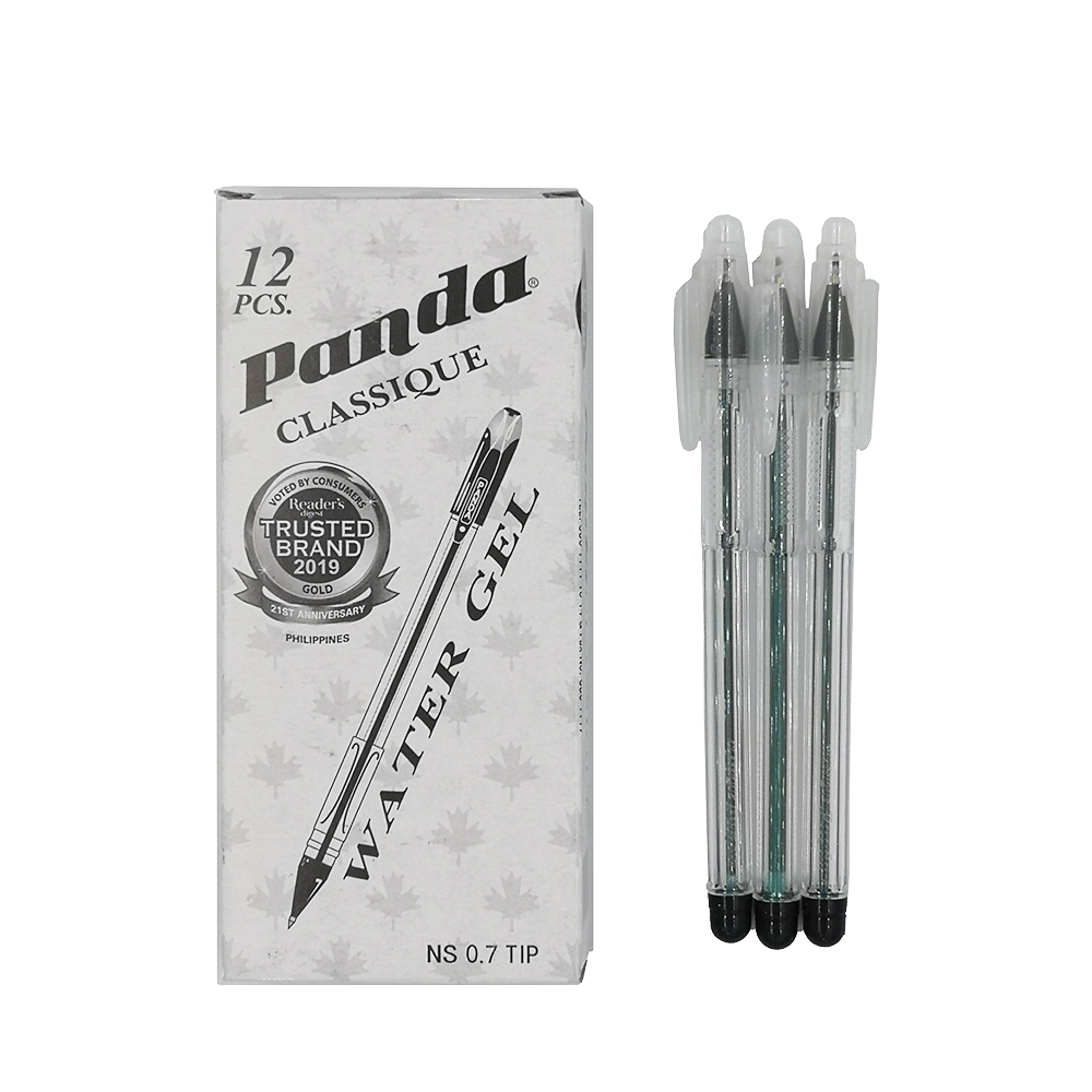 ( 12 pcs / box ) Panda Classique Black Ballpen pen | Shopee Philippines