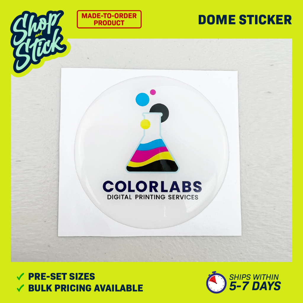 Custom Dome Stickers for Indoor and Outdoor Applications | Shopee ...