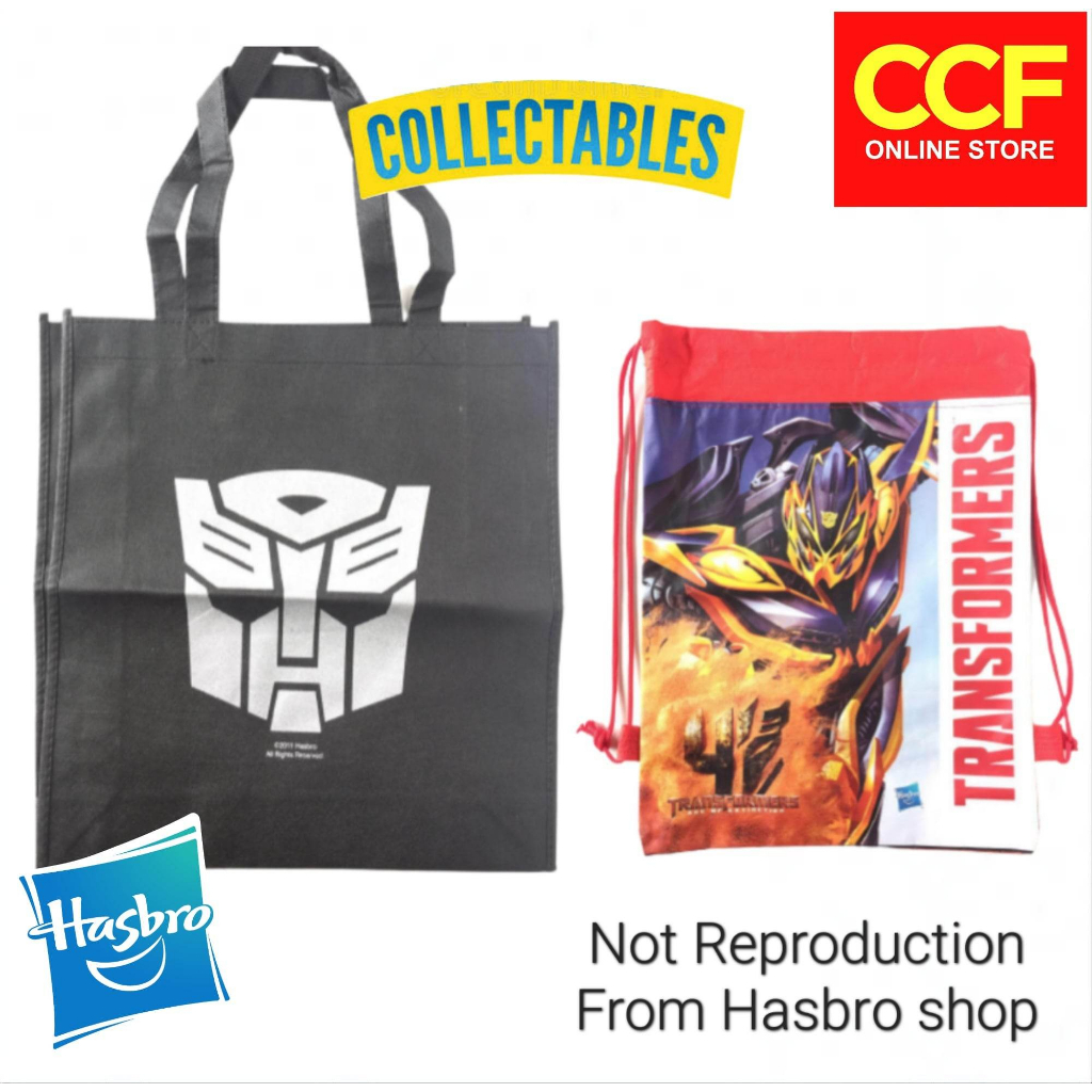 Transformers Eco bag Hasbro Original ( each Sold Separately ) | Shopee ...
