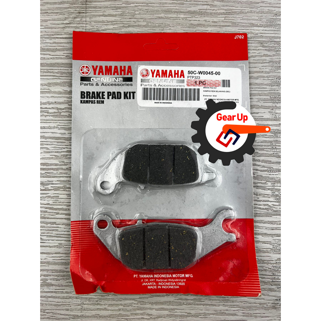 50c Yamaha Brake Pad Rear for Yamaha Sniper MX 135 / Sniper 150 MXI ...