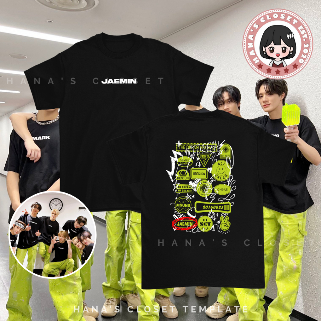 NCT DREAM SHOW 2 Customized Inspired T Shirt (Black Shirt) | Shopee ...
