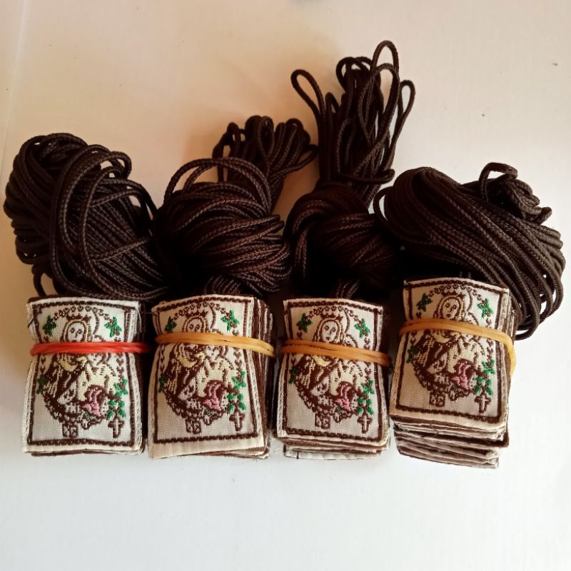Mt. Carmel Scapular Colored/100pcs | Shopee Philippines