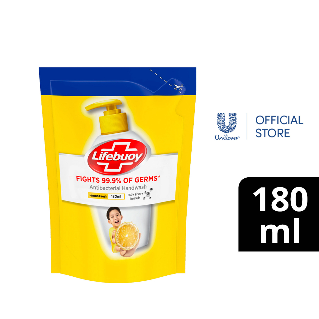 Lifebuoy Antibacterial Hand Wash Lemon Fresh 180ml Refill | Shopee Philippines