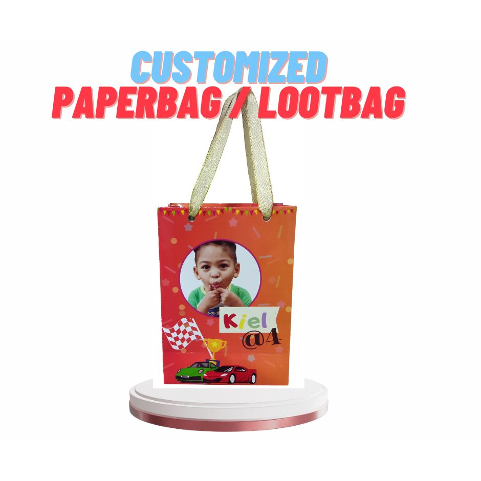 Personalized / Customized Paper bag / Loot bag Party Giveaway for Any ...
