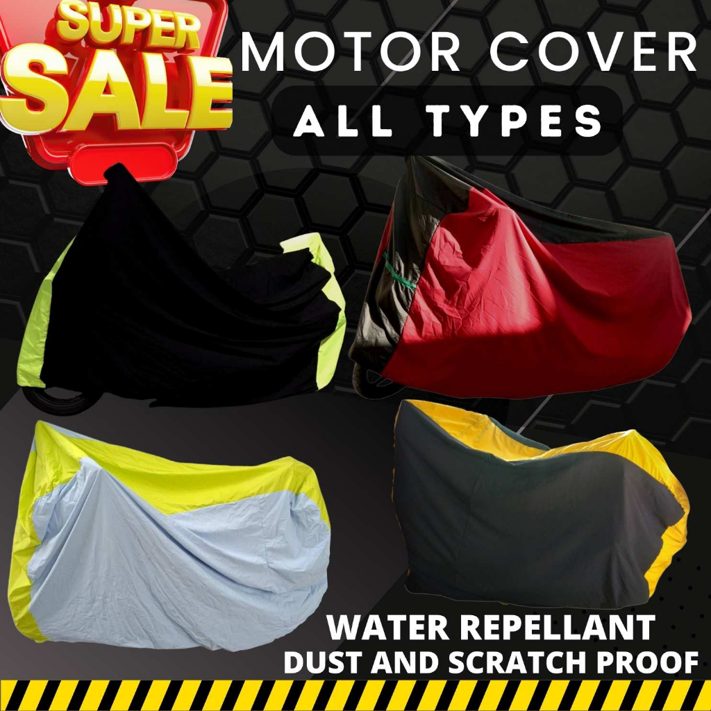MOTORCYCLE COVER ALL TYPES NMAX ADV CLICK V1 V2 V3 MIO AEROX BAJAJ TMX ...