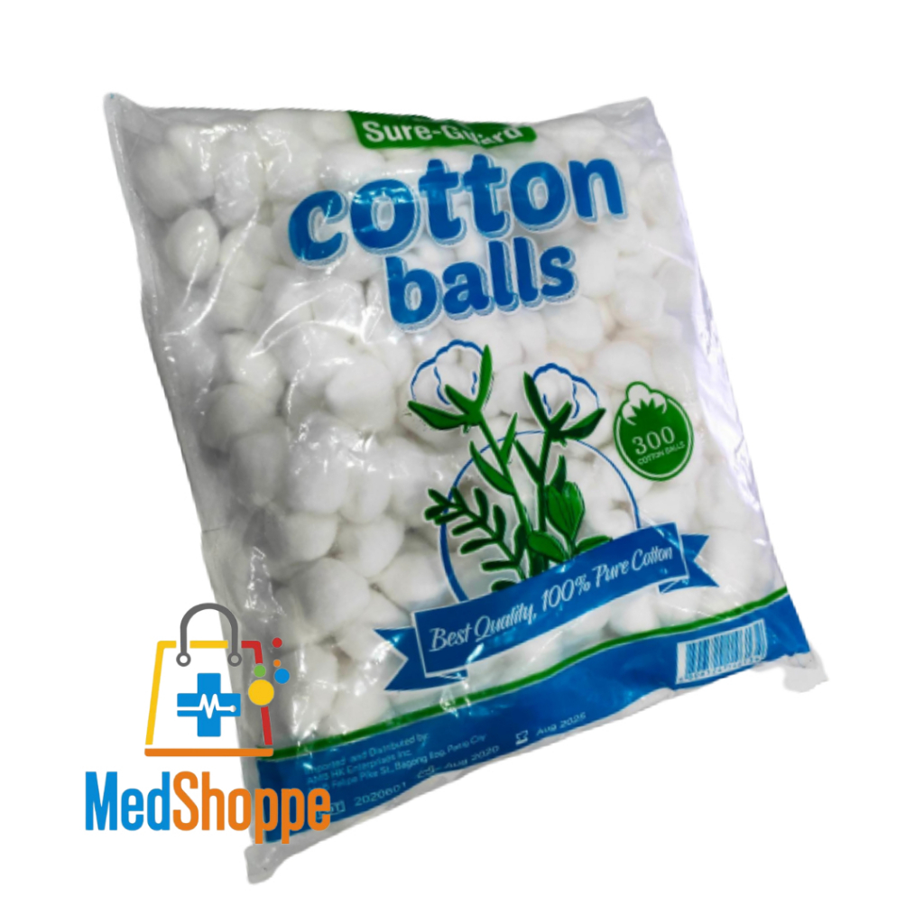SURE-GUARD COTTON BALLS 300BALLS | Shopee Philippines