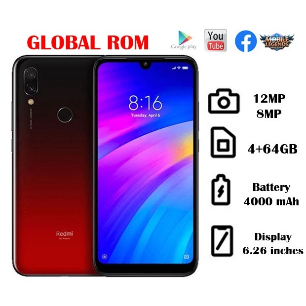 Rdmi 7 Original Used 4/64GB Global RoM 100% Original | Shopee Philippines