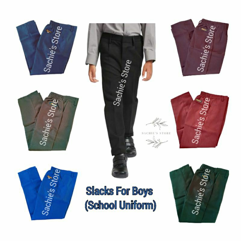 School Uniform for Boys | Teenagers (Half Garterized Slacks) | Shopee ...
