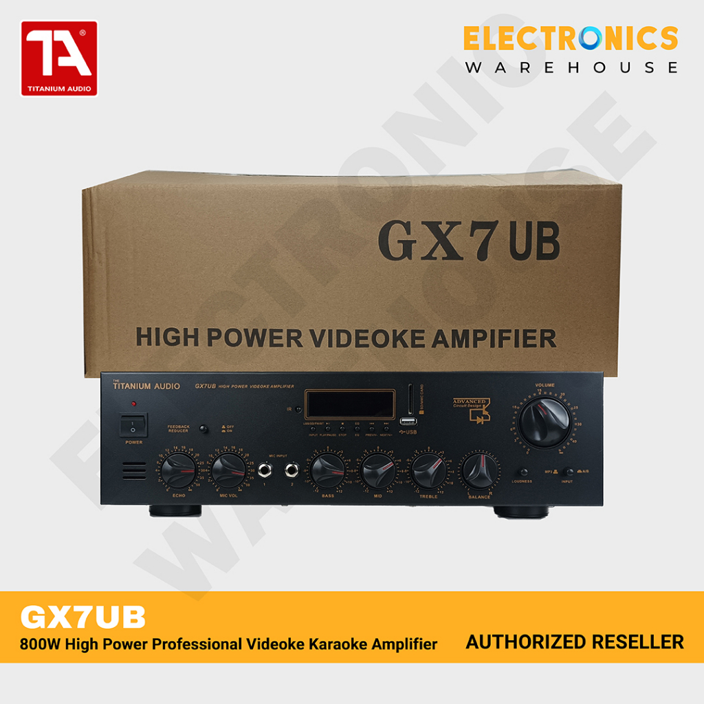 Titanium Audio GX7UB 800W High Power Professional Videoke Amplifier ...