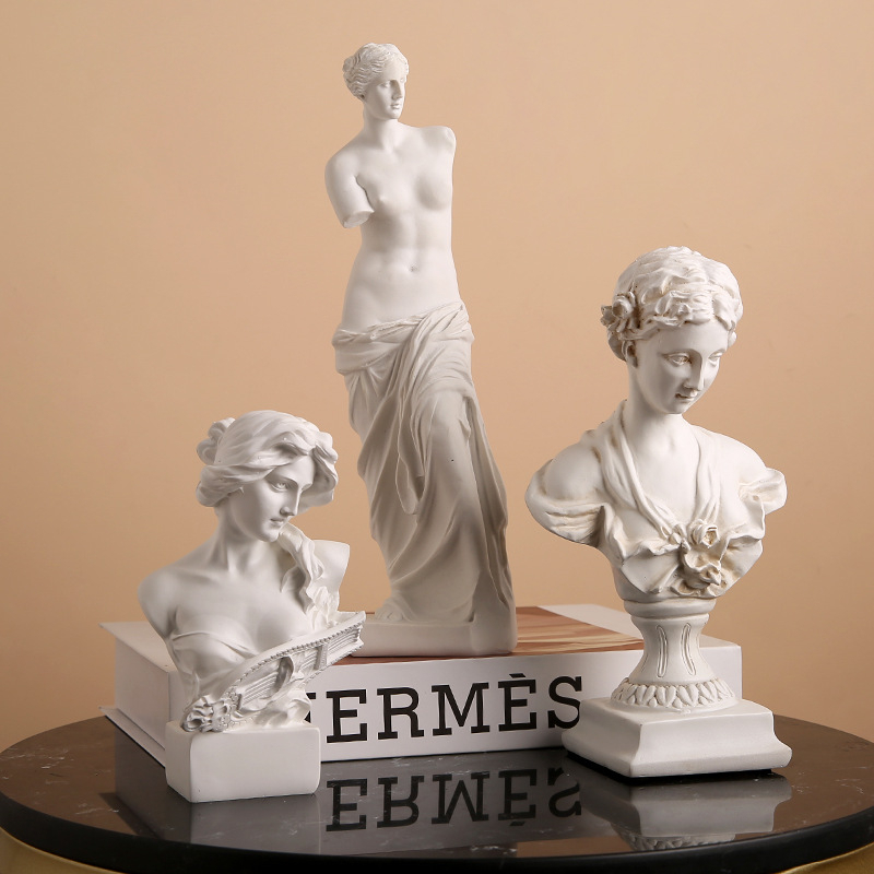 Classic Greek Venus de Milo Bust Statue, Resin Roman Goddess of Love ...
