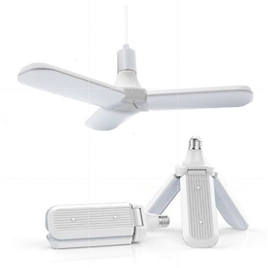 NG MALL 3 Blades E27 45W Foldable Fan Blade Bulb Indoor Various Scenes ...