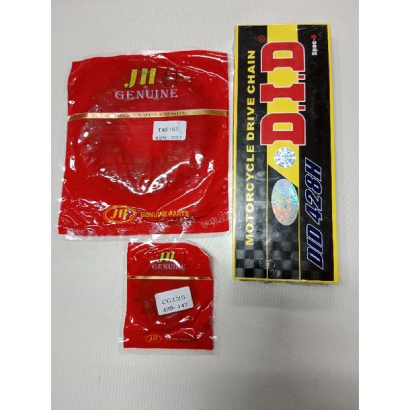 Sprocket Set chain 120L Tmx155/Rusi125/Tmx125/Rusi150 | Shopee Philippines