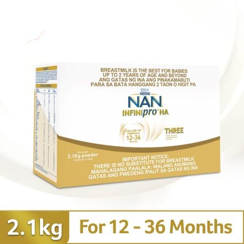 NAN® INFINIPRO® HA THREE Follow-Up Formula for 12-36 Months 2.1kg | Shopee Philippines
