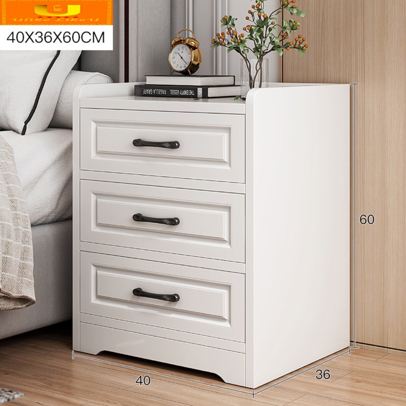 European bedside table modern minimalist bedroom storage locker small ...
