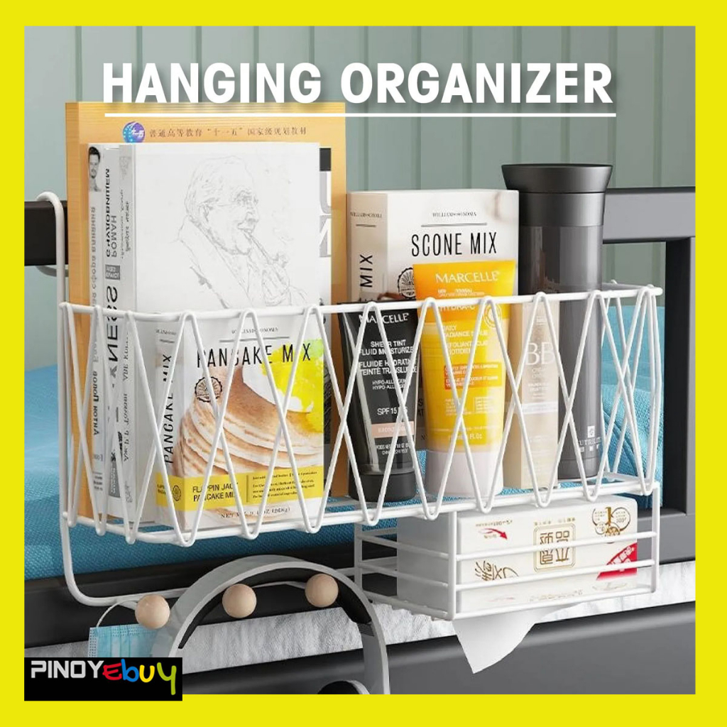 CRISS-CROSS Hanging Organizer Bedside Storage Rack Hanging Organizer ...