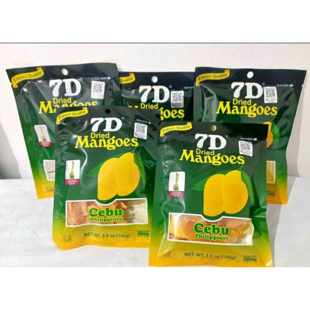 7D Dried Mangoes 200 grams/100 grams per pack | Shopee Philippines