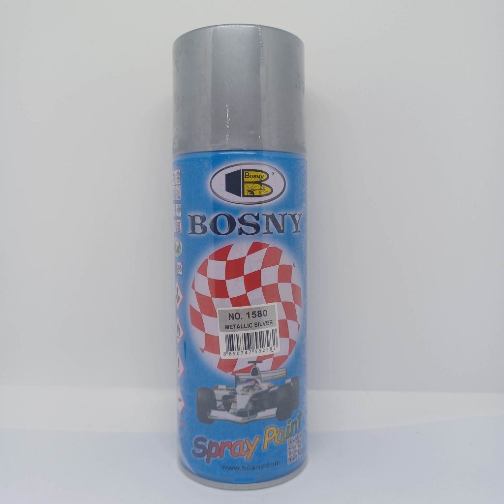 GUARANTEED ORIGINAL BOSNY SPRAY PAINT METALLIC SILVER | Shopee Philippines