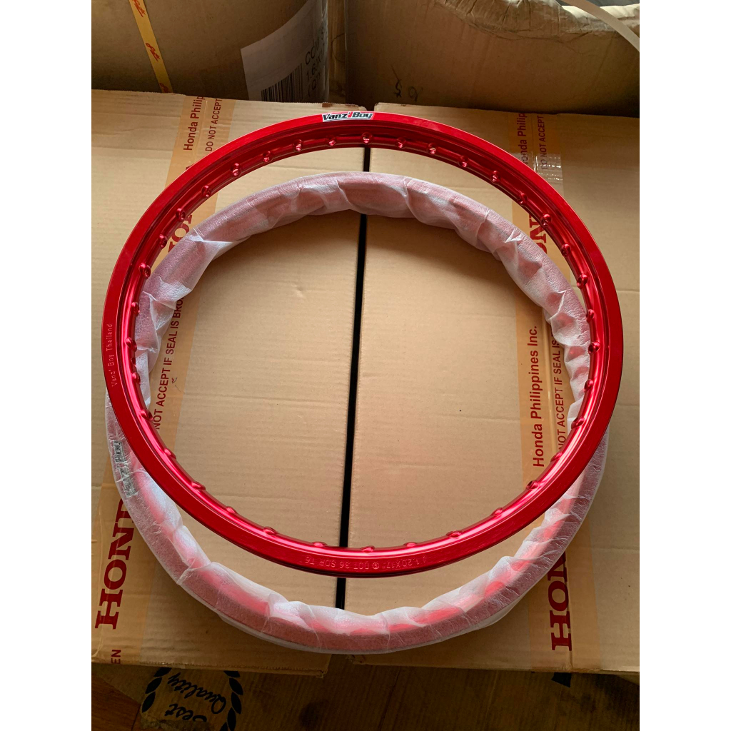 VANZBOY ALLOY RIM RED SET BROKEN SIZE | Shopee Philippines