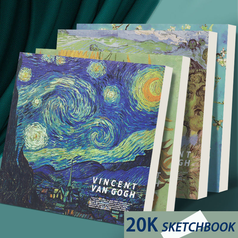 20K 80 Sheets Van Gogh Sketchbook Sketch of Square Art Majors in ...